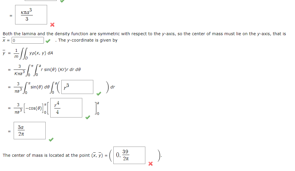 Solved Video Example) The density at any point on a | Chegg.com
