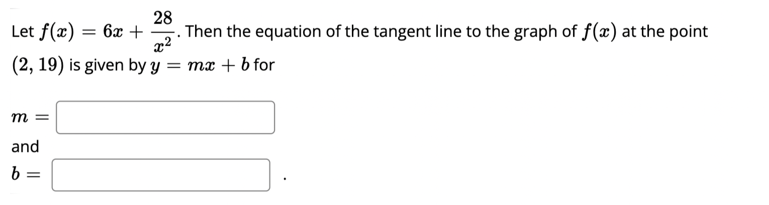 Solved Let f(x)=6x+x228. Then the equation of the tangent | Chegg.com Solved Let f(x)=6x+x228. Then the equation of the tangent | Chegg.com