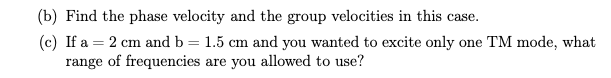 Solved 3. TM modes in a rectangular metallic waveguide | Chegg.com