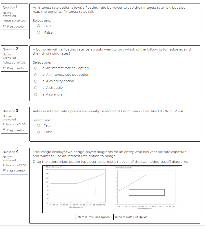 Solved An interest rate option allows a floating-rate | Chegg.com