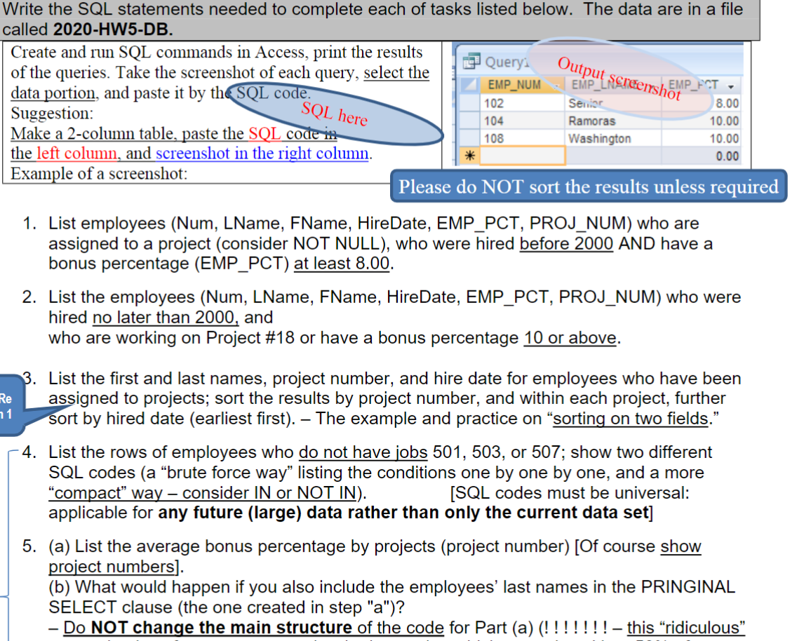 Solved List employees (Num, ﻿LName, FName, HireDate, | Chegg.com