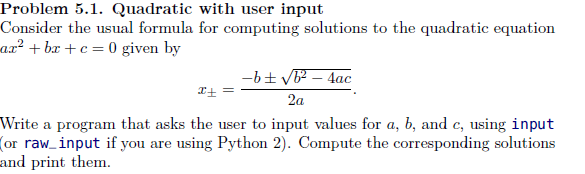 Solved Problem 5.4. Quadratic with raising Error Consider | Chegg.com