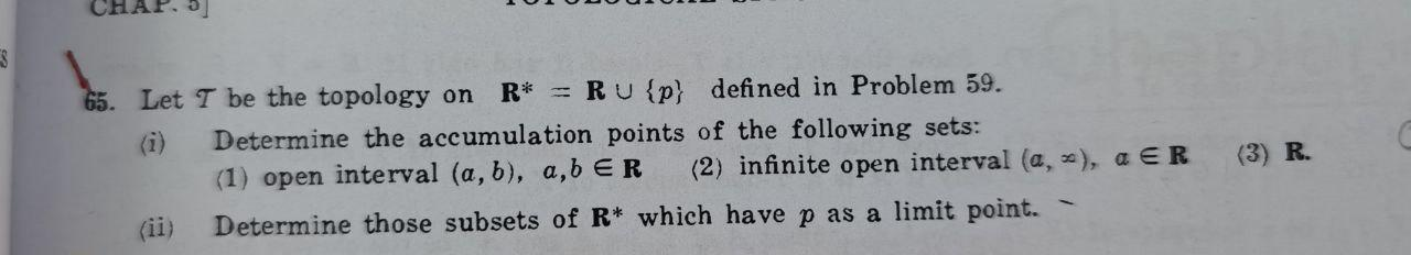 Solved points. 59. Let {p} be an arbitrary singleton set | Chegg.com