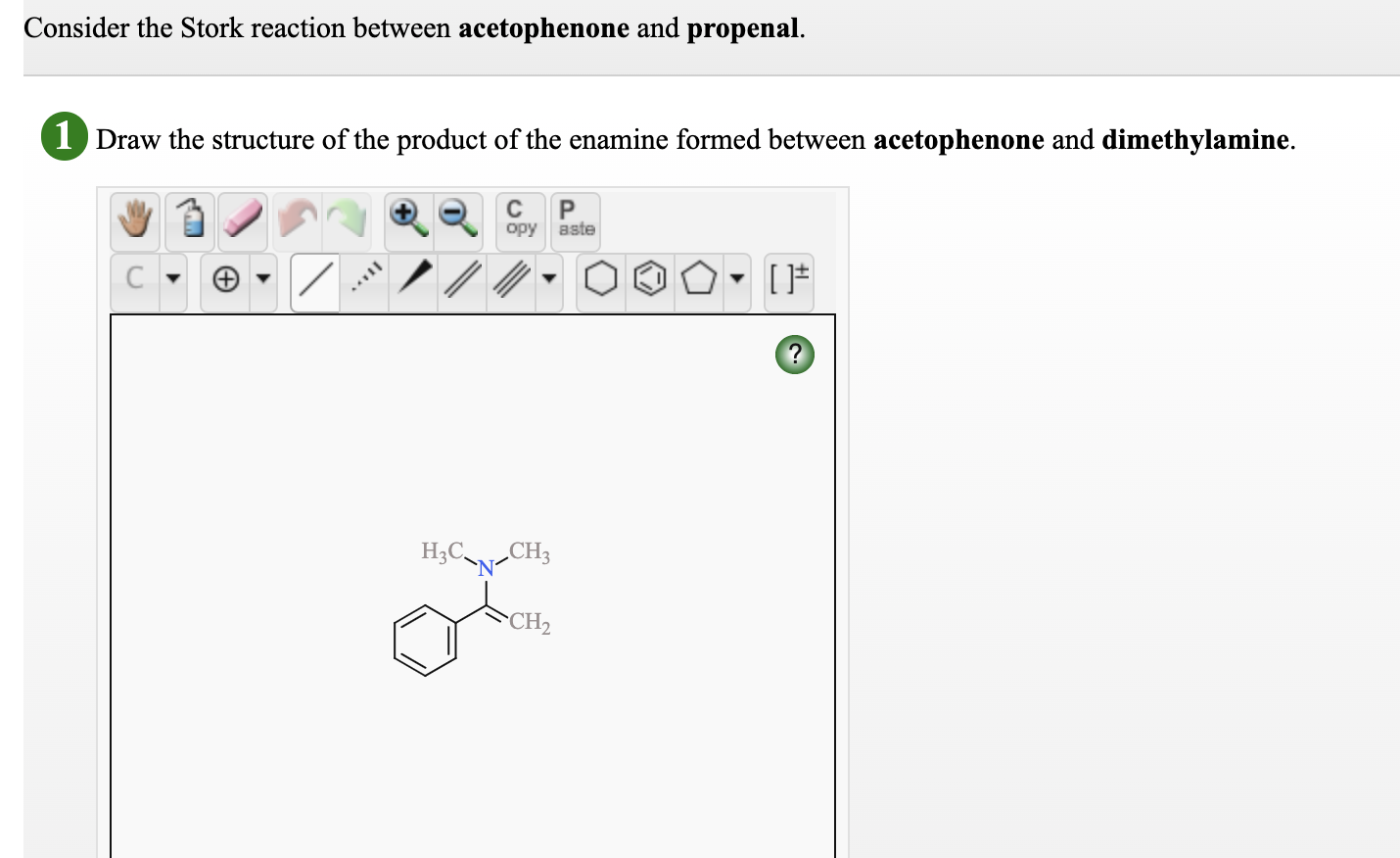 Solved Consider the Stork reaction between acetophenone and | Chegg.com