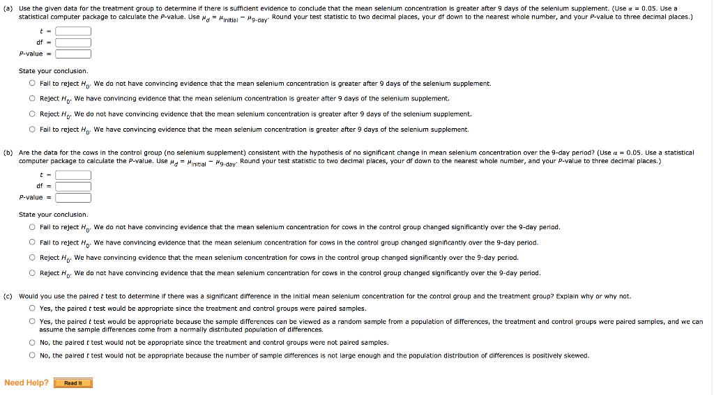 Solved A deficiency of the trace element selenium in the | Chegg.com