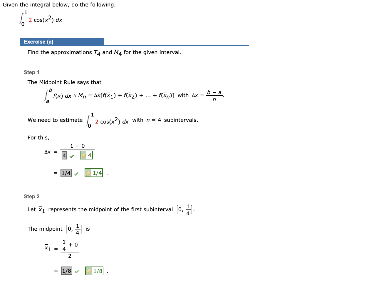 Solved Given the integral below, do the following. 2 cos(x2) | Chegg.com