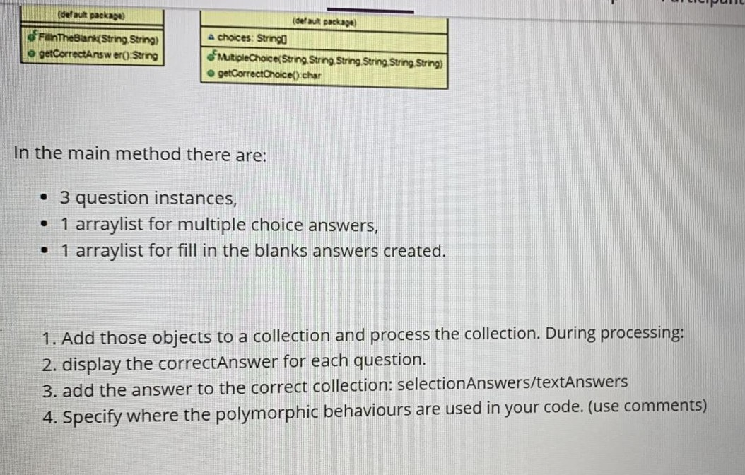 Solved UJIUN 2 According to the given UML class diagram and | Chegg.com