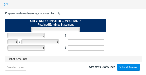Solved CHEYENNE COMPUTER CONSULTANTS Trial Balances July 31, | Chegg.com