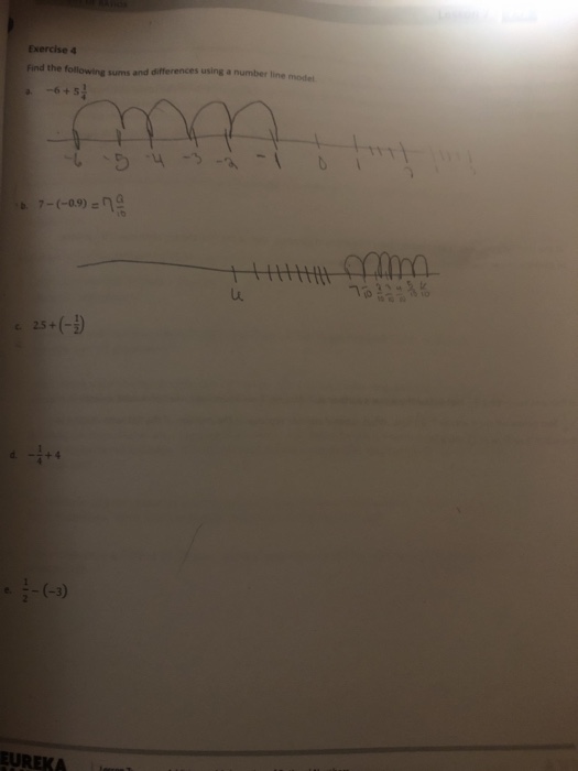 Solved Exercise 4 Find the following sums and differences | Chegg.com