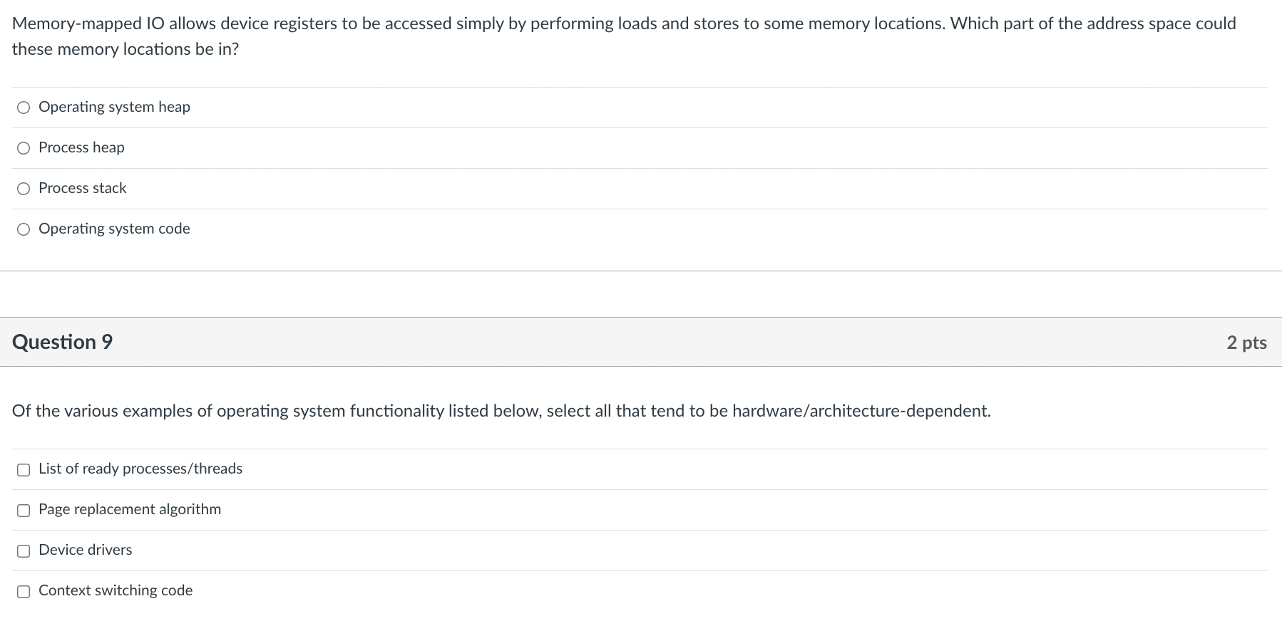 Solved Memory-mapped IO allows device registers to be | Chegg.com