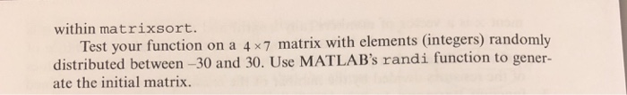 Solved Write a user-defined function that sorts the elements | Chegg.com