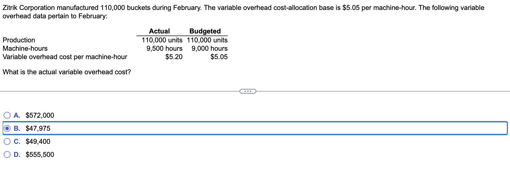 Solved Zitrik Corporation manufactured 110,000 buckets | Chegg.com