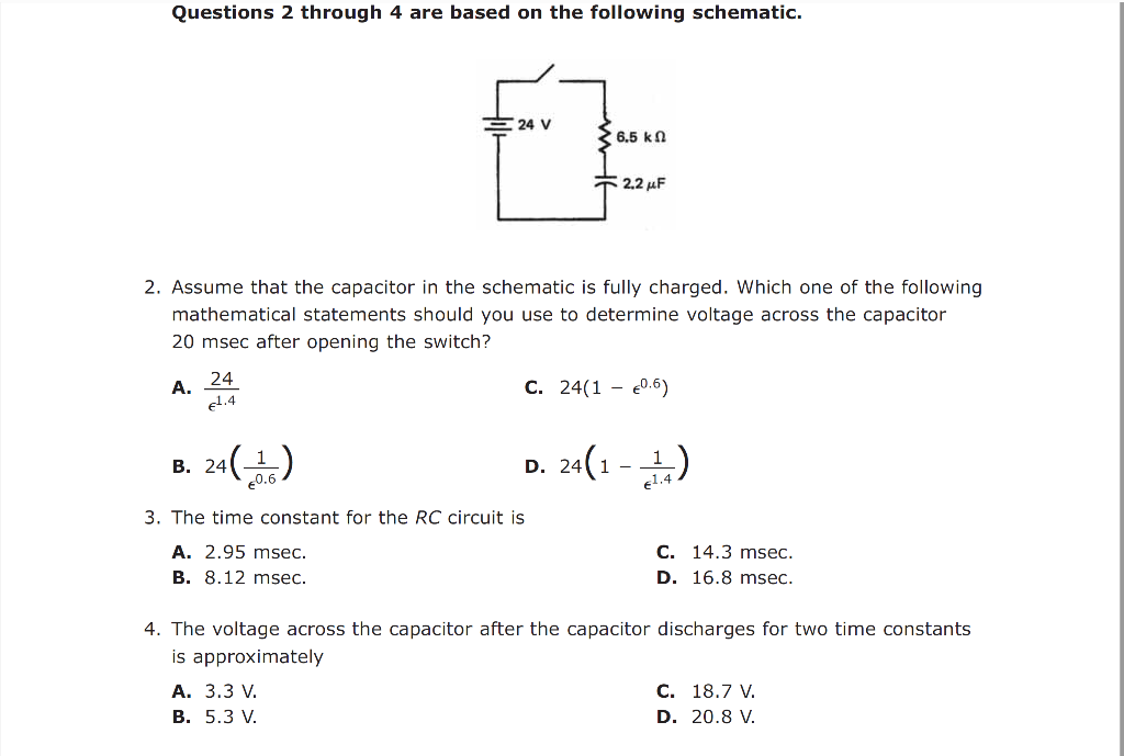 Solved Questions 2 through 4 are based on the following | Chegg.com