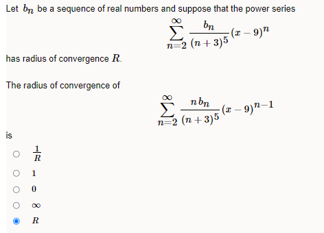 Solved need to know why the answer is R so please explain it | Chegg.com