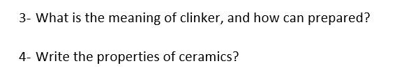 Solved 3- What is the meaning of clinker, and how can | Chegg.com