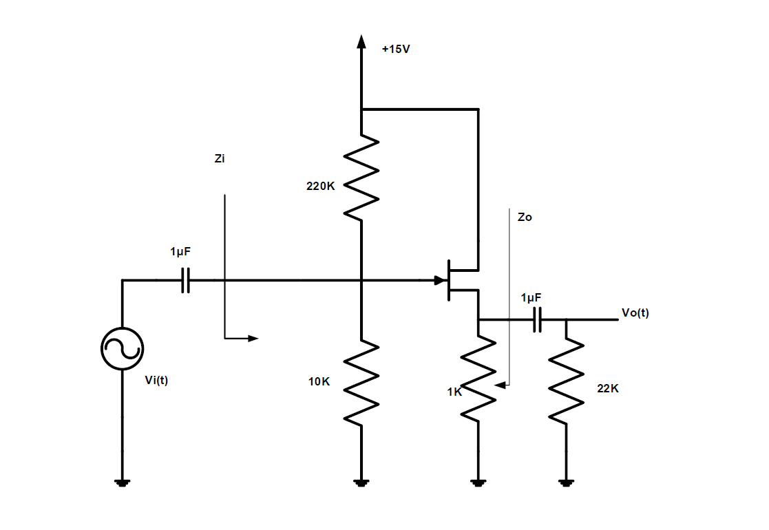 Solved Find Vout , voltage gain, input impedance Zi, output | Chegg.com