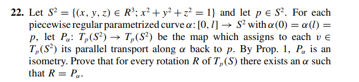 Solved 2. Let S2={(x,y,z)∈R3;x2+y2+z2=1} and let p∈S2. For | Chegg.com