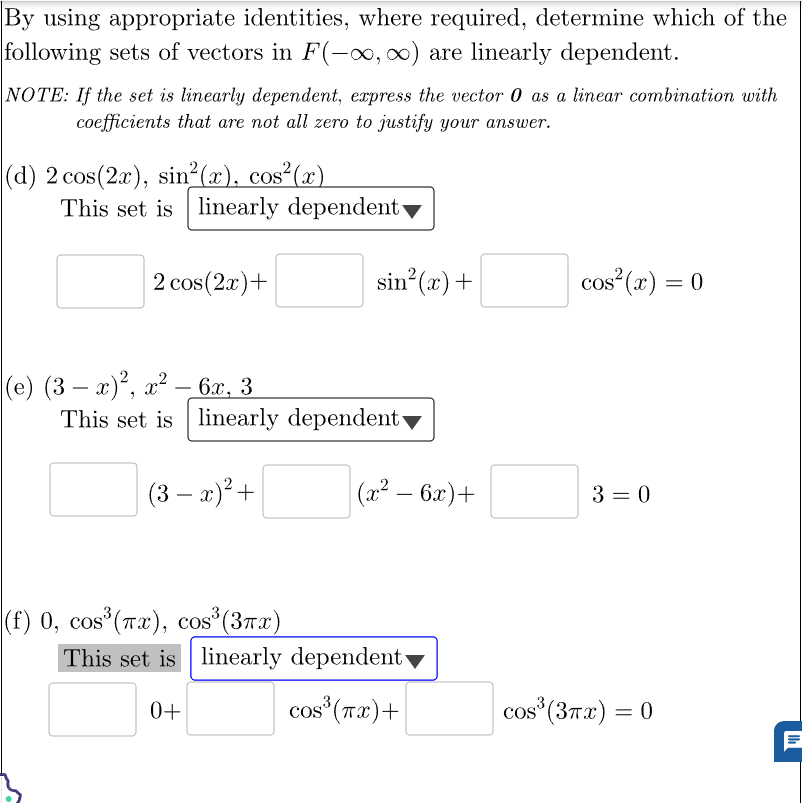 Solved By using appropriate identities, where required, | Chegg.com