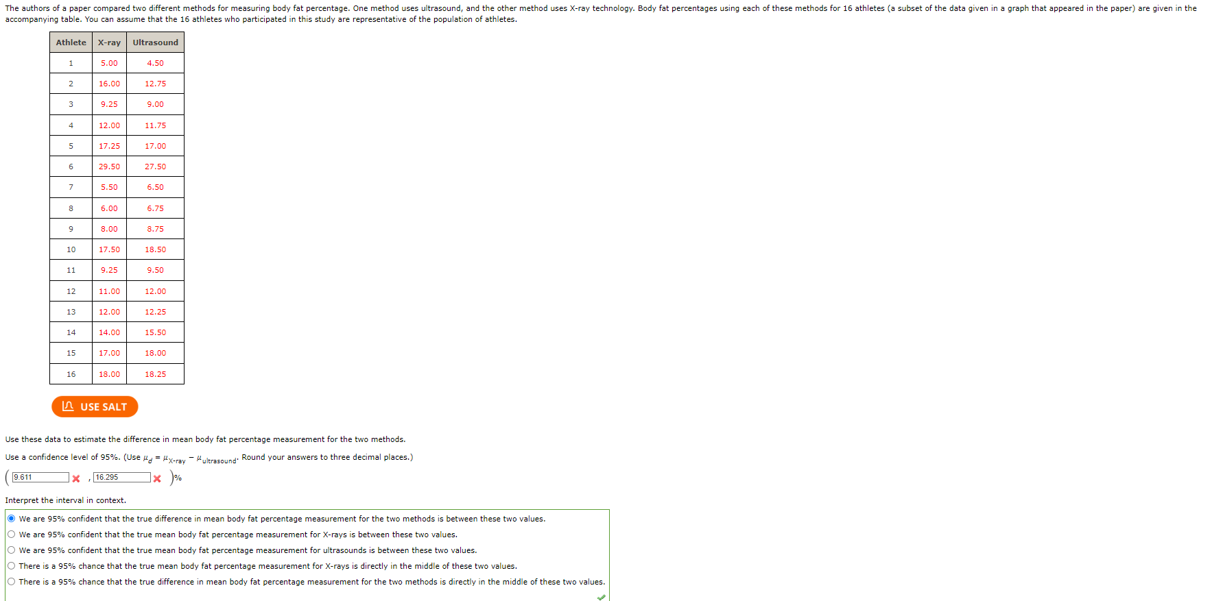 Solved accompanying table. You can assume that the 16 | Chegg.com