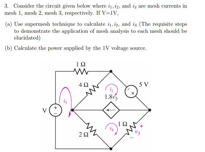 Solved 3. Consider the circuit given below where i1,i2, and | Chegg.com