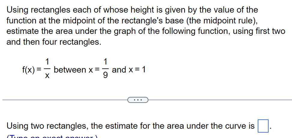 Solved Using rectangles whose height is given by the value | Chegg.com