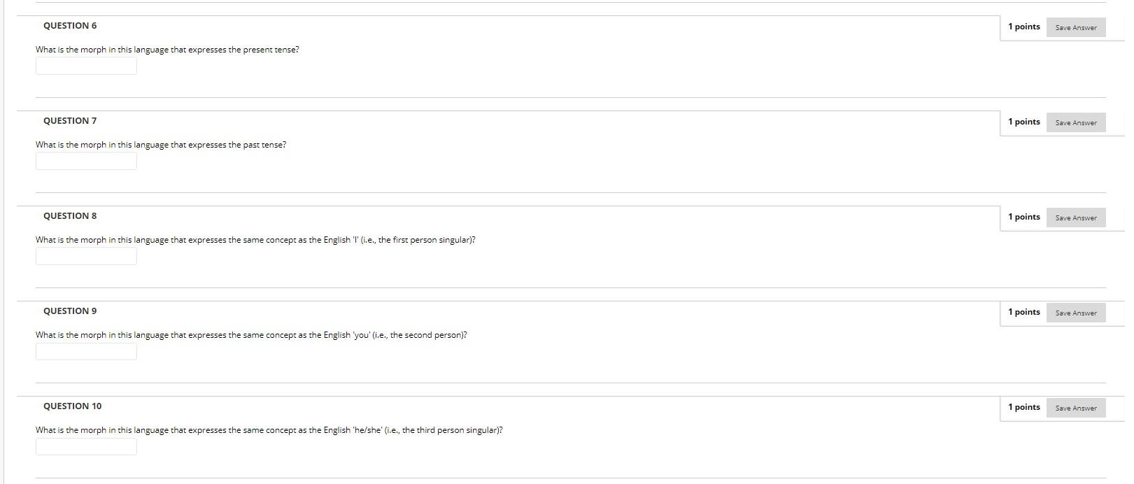 Assignment #2 - Part 2 Analyze the following verb | Chegg.com