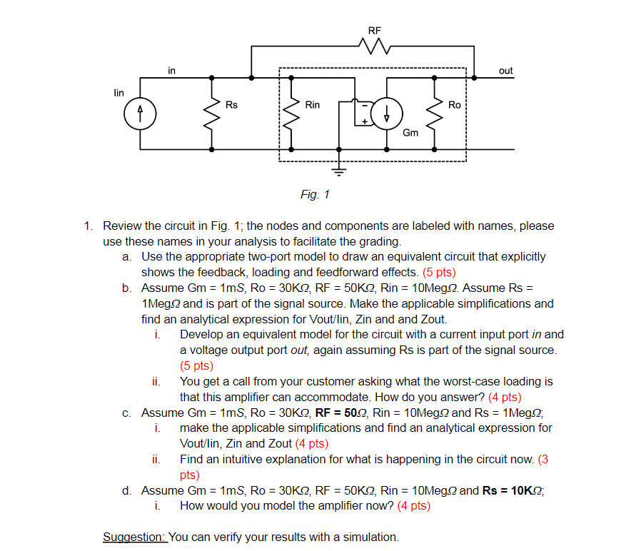 Solved Fig. 1 Review the circuit in Fig. 1; the nodes and | Chegg.com