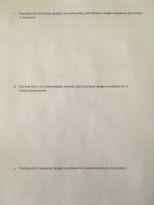 Solved 3. Design a synthesis for each of the following 5 | Chegg.com