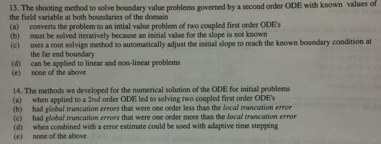 Solved 13. The shooting method to solve boundary value | Chegg.com