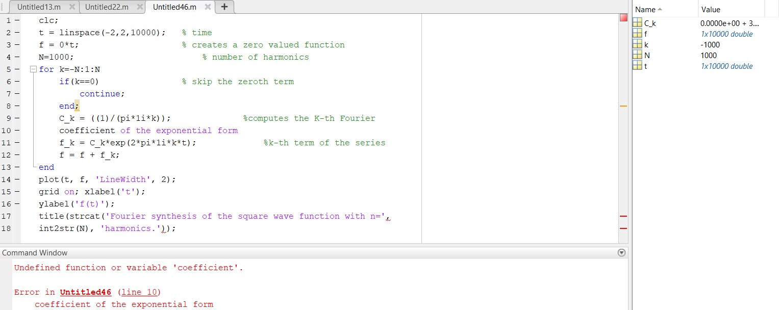 Solved Name U HOOOO Y Z Value 0.0000e+00 + 3... 1x10000 | Chegg.com