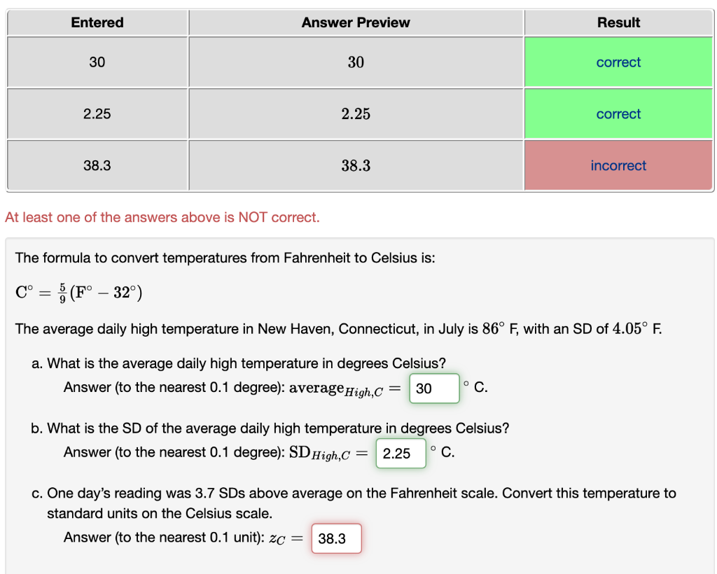 Solved At least one of the answers above is NOT correct. The | Chegg.com