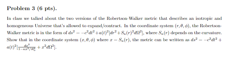 Solved Problem 3 (6 pts). In class we talked about the two | Chegg.com