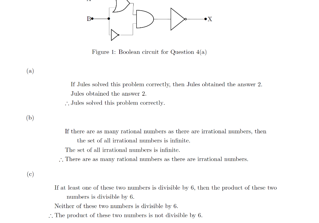 Solved Some of the following arguments are valid, whereas | Chegg.com