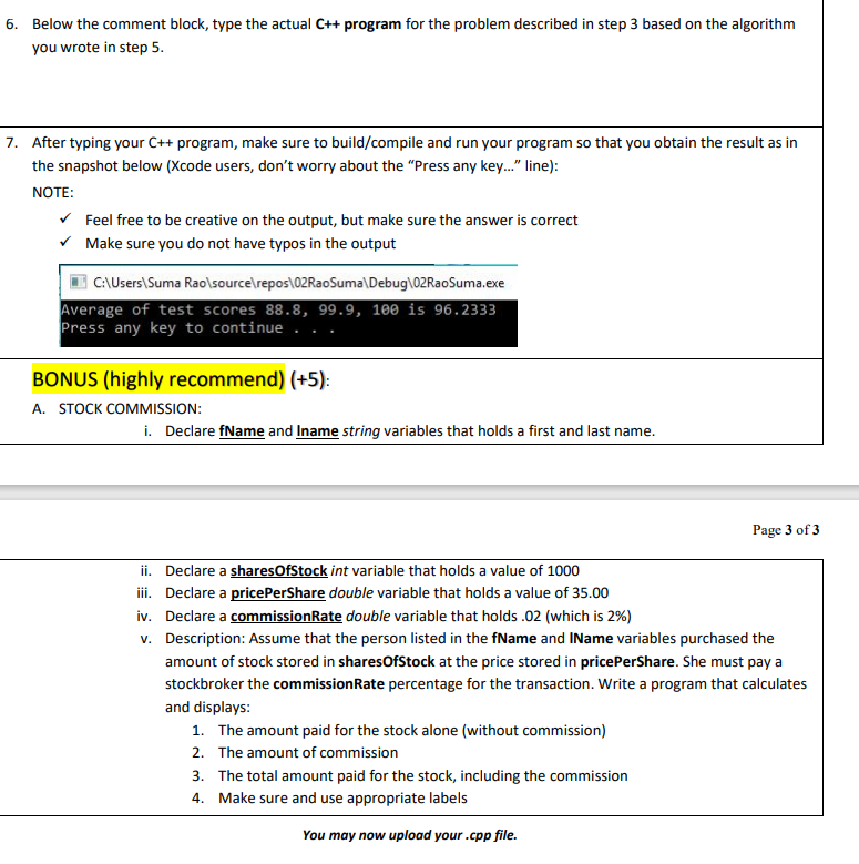 Solved Read and follow the directions below carefully, and | Chegg.com