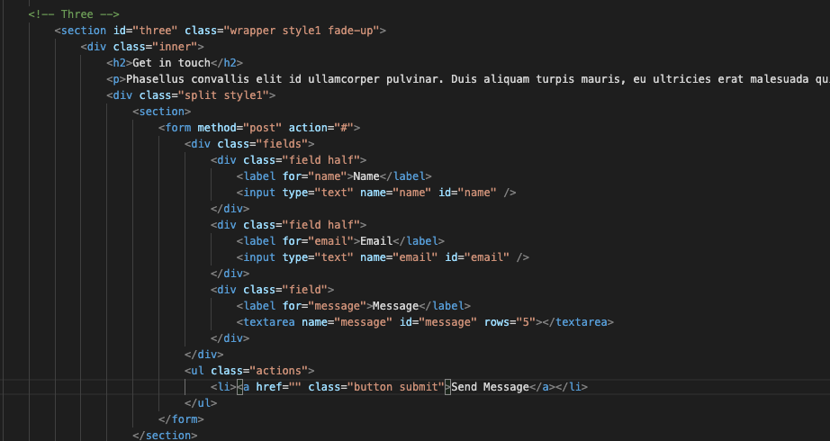Solved how could the ' get in touch' section have the | Chegg.com