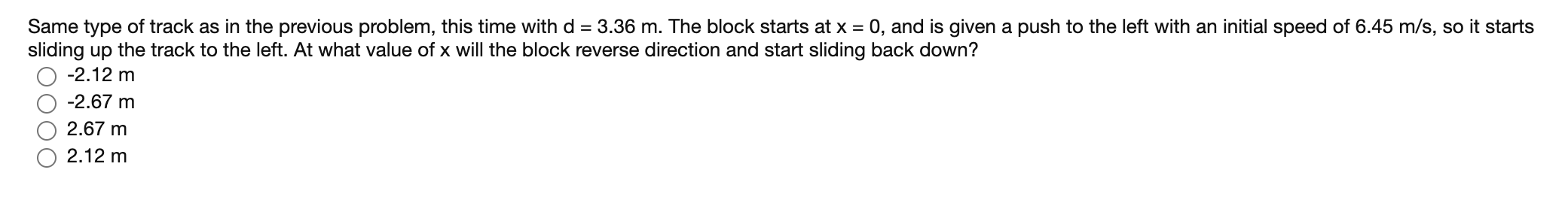 \}A small block slides down a frictionless track | Chegg.com