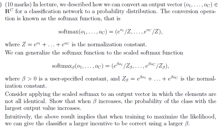 (10 marks) In lecture, we described how we can | Chegg.com