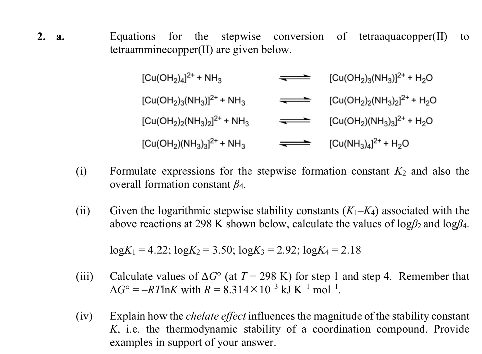 Solved Equations for the stepwise conversion of | Chegg.com