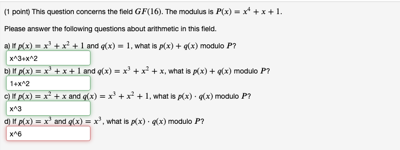 Solved -- I only need the answer for part d). Can you please | Chegg.com