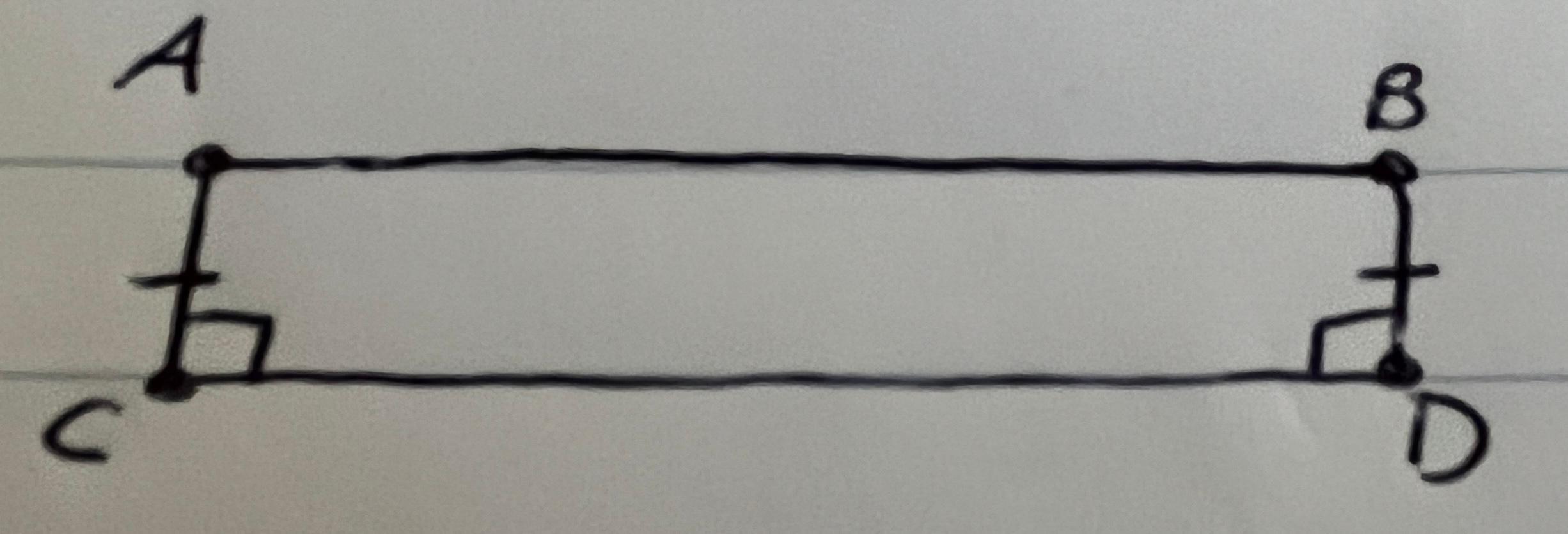 Solved Using the attached figure, AC = BD, and angle ACD and | Chegg.com