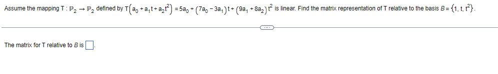 Solved Assume the mapping T:P2→P2 defined by | Chegg.com