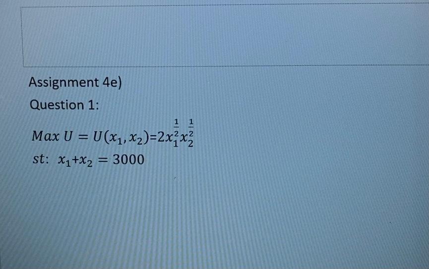 Solved Assignment 4 a: Intuitively explain the assumption of | Chegg.com
