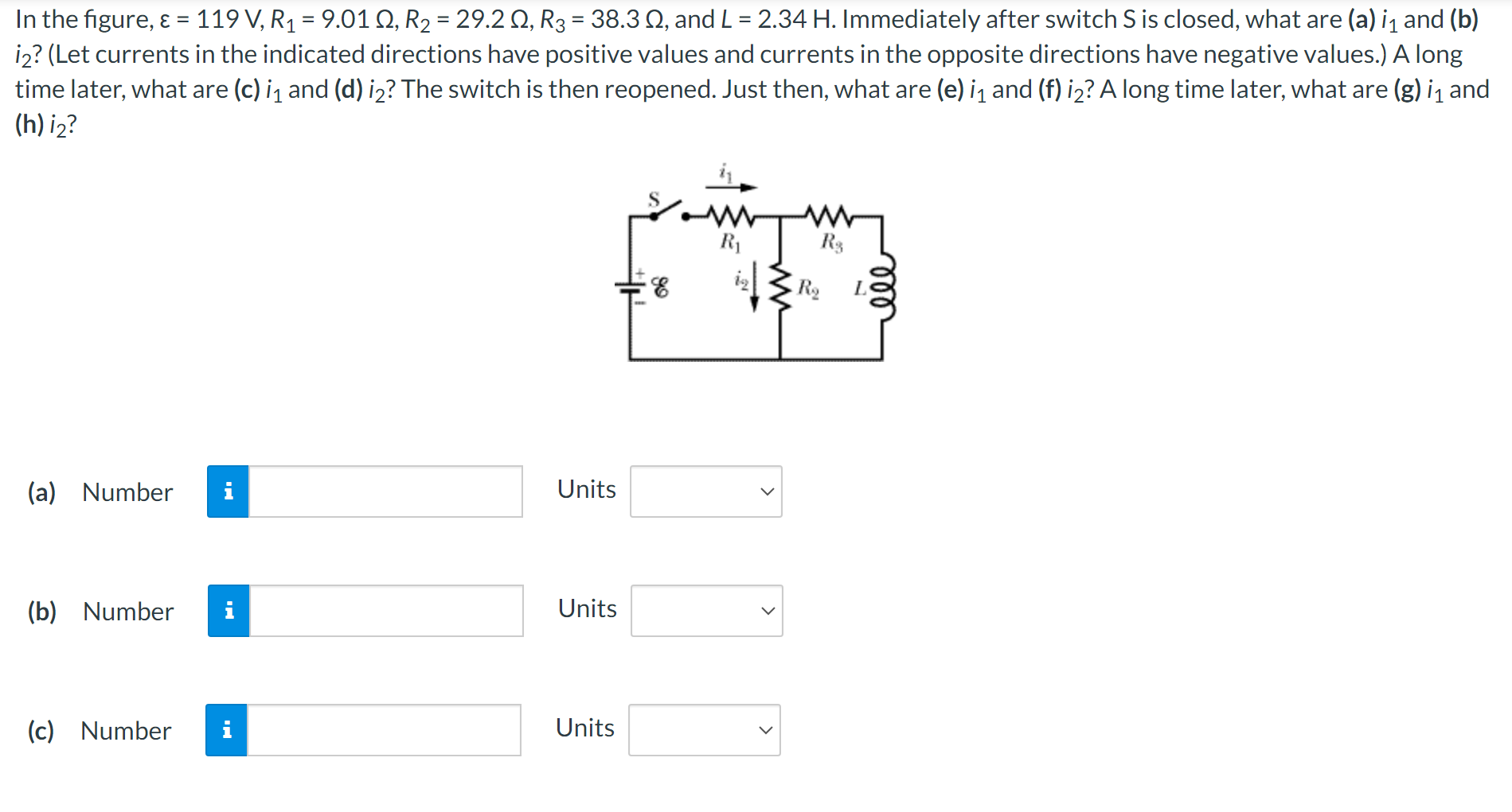 Solved In the figure, ε=119 V,R1=9.01Ω,R2=29.2Ω,R3=38.3Ω, | Chegg.com