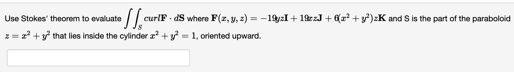 Solved Use Stokes' theorem to evaluate ∬ScurlF⋅dS where | Chegg.com