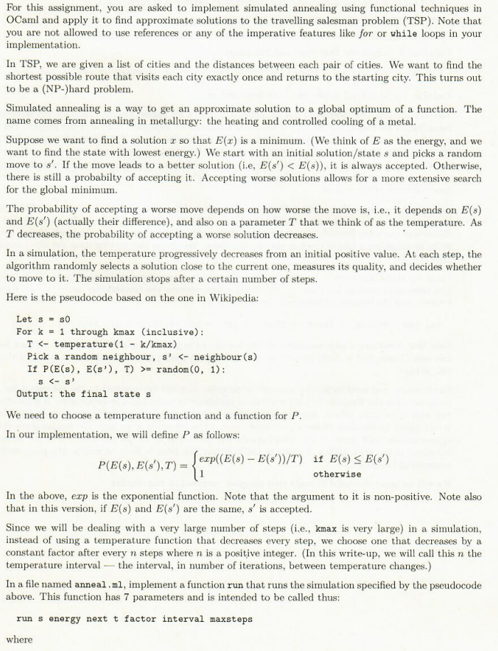 For this assignment, you are asked to implement | Chegg.com