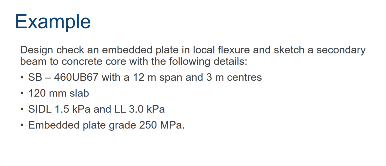 Solved Design check an embedded plate in local flexure and | Chegg.com