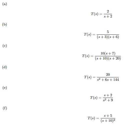 Solved Find the general form of the step response without | Chegg.com