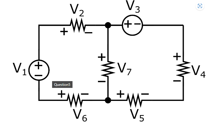 Solved V7 is given by V1-V2-V6 | Chegg.com