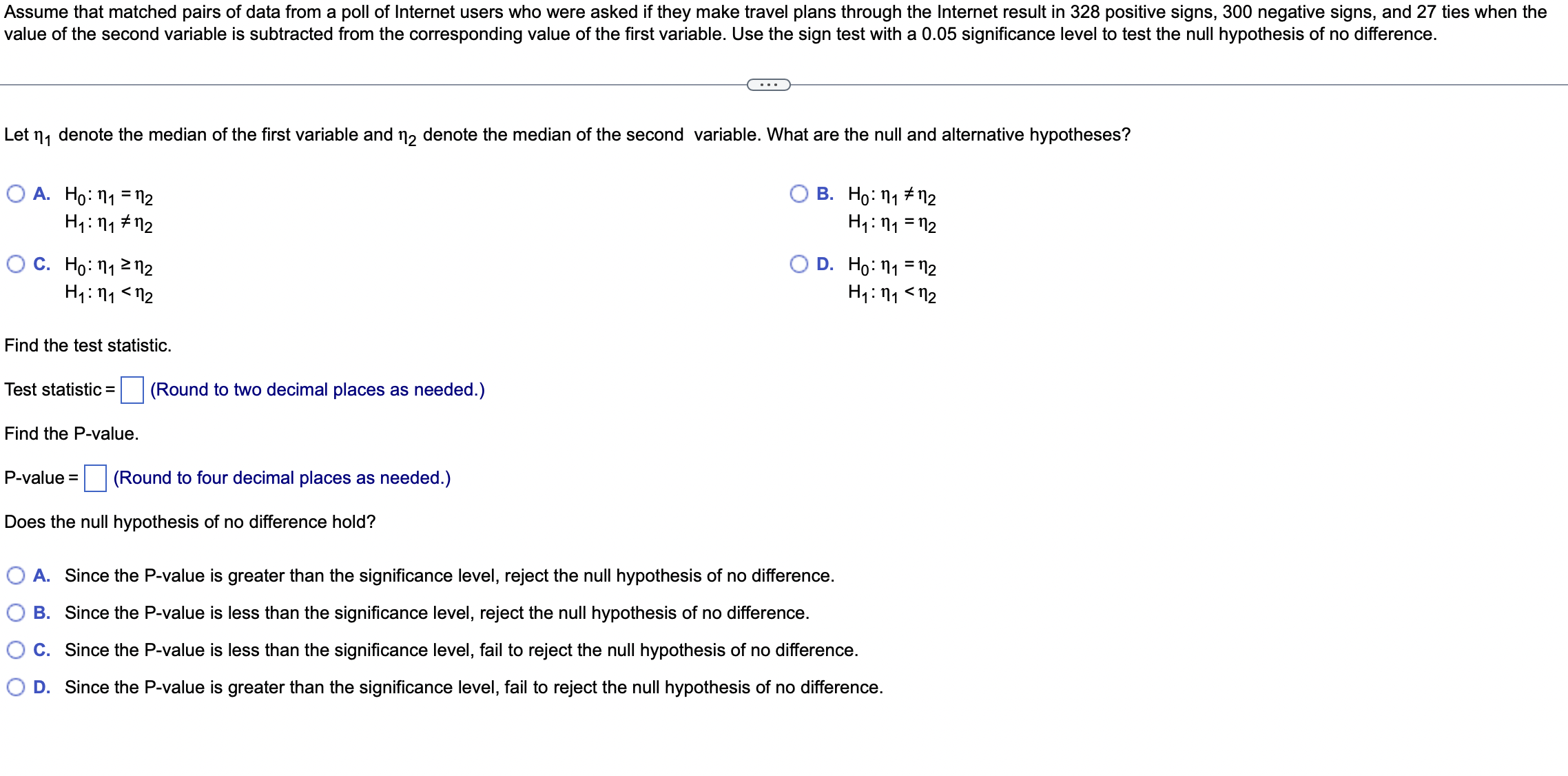 Solved Assume that matched pairs of data from a poll of | Chegg.com