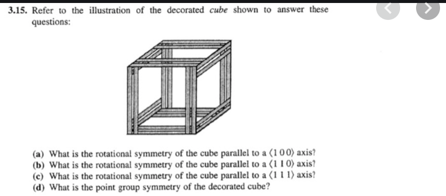 3.15. Refer to the illustration of the decorated cube | Chegg.com